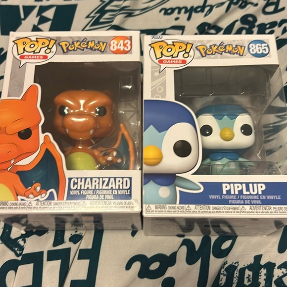 Toys | Funko Pop Piplup 865 Charizard 843 | Poshmark